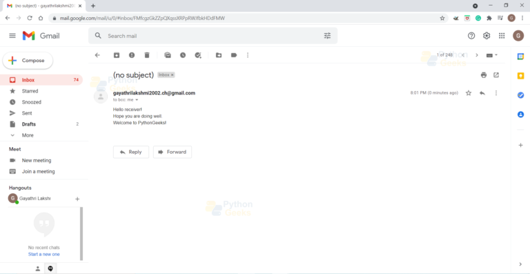 Send Email using Python - Python Geeks Send Email using Python - Python Geeks