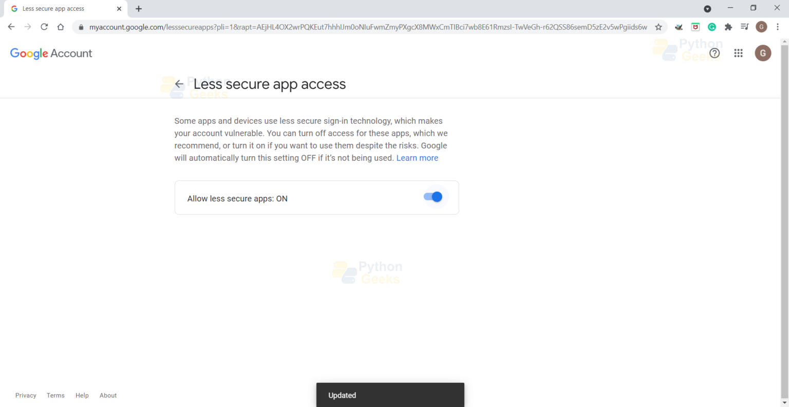 Send Email Using Python Python Geeks