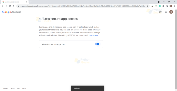 Send Email Using Python Python Geeks